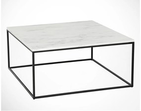 Designový konferenční stolek Oihane 75 cm bílý mramor
