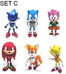 Různé sety figurek Ježek Sonic a přátelé Set: set C - 6 figurek