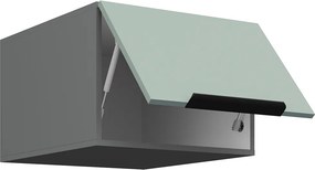 ARIA sa | horní skříňka 50 NAGU-36 1F výklopná | 50 cm | HLUBOKÁ | ANTI FINGERPRINT povrch | antracit/aquamarine