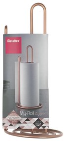 Stojan na papírové utěrky v měděné barvě Metaltex