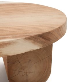Konferenční stolek osio ø 90 x 60 cm přírodní MUZZA
