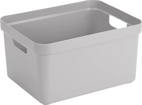 Úložný box Sigma Home, 44,4 × 34,2 × 24,3 cm, 32 l, šedý