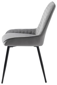 Šedá jídelní židle Milton – Unique Furniture