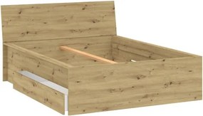 Postel Bamio 160 x 200 cm, dub artisan