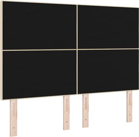 Výškově nastavitelné čelo postele s čelo Krémová 160 cm textil 3337839