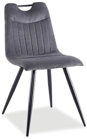 Jídelní židle Orifel (šedá + černá). 1050669