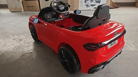 AIYAPLAY Dětské elektrické auto 12V Audi A5L s dálkovým ovládáním, lithiová baterie, 2 motory, dálkové ovládání, červená