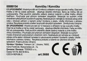 TEDDIES Konvička kytička 1200 ml / Konvička / Plast / od 12 měsíců