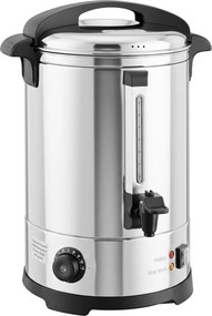 HOMCOM ohřívač vody 6,5 L, 1500 W, nerezová ocel, s termostatem, funkcí udržování teploty a výpustným kohoutkem