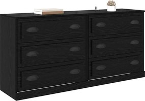 Konzole 2 ks Černý dub 70 x 35,5 x 67,5 cm Kompozitní dřevo 3402655