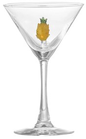 Bloomingville Sklenice na koktejl Misa Pineapple 170 ml, čirá barva, sklo