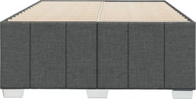 Rám postele bez matrace tmavě šedá 120 x 200 cm textil 3284826