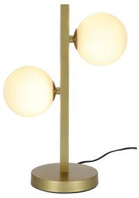 Candellux Mosazná stolní lampa Kama pro žárovku 2x G9