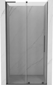 Mexen Velar L, posuvné sprchové dveře do otvoru 90 cm, 8mm čiré sklo, grafit broušený, 871-090-003-01-66