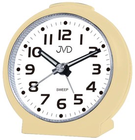 JVD Ručkový netikajicí tichý krémový budík JVD SRP8514.2
