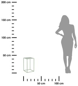 Stojan na květiny 40x24 cm světle zelená