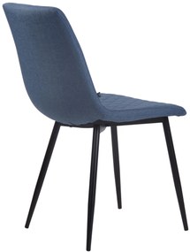 Jídelní židle Hewton - látkové čalounění | modrá