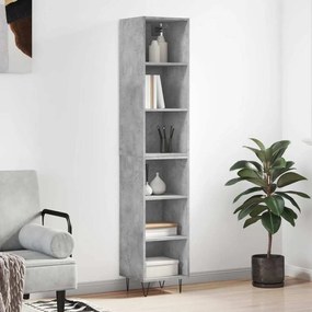 vidaXL Skříň highboard 34,5x32,5x180 cm kompozitní dřevo [3189825] Barva: bílá s vysokým leskem