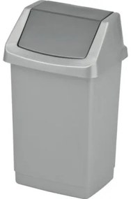 CURVER Odpadkový kioš CLICK-IT 9L stříbrný