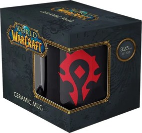 Keramický hrnek World of Warcraft Horda - černý 330 ml (dárkové balení) Vícebarevná