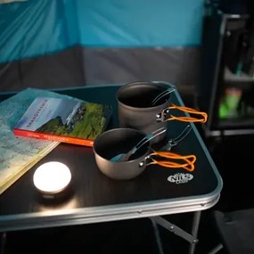 NILS Camp NC1704 Kempingová sada 2 hrnců s příborem