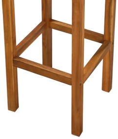 vidaXL Barové židle 2 ks masivní akáciové dřevo