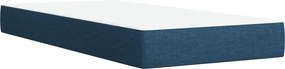 Box spring postel s matrací modrá 80x200 cm textil 3290321
