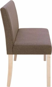 Lavice 139,5 cm hnědá polyester 281336