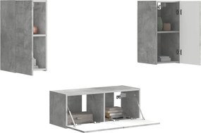 Sestava TV skříněk 6 ks Betonově šedá Kompozitní dřevo 3409063