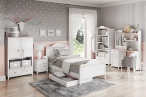 Casarredo - Komfort nábytek Dětská komoda POLONA 05, bílá/růžová