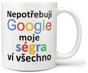 Hrnek Google - Ségra (Náplň hrníčku: Žádná)