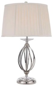 Elstead AG-TL-POL-NICKEL - Stolní lampa AEGEAN 1xE27/60W/230V lesklý chrom