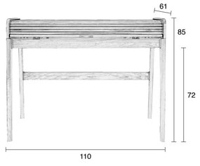 Psací stůl s výsuvnou deskou Zuiver Barbier
