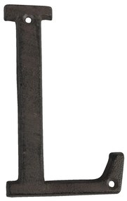 Nástěnné kovové písmeno L - 13 cm