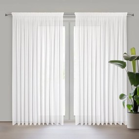 ZÁCLONA NA PÁSCE DEBRA 400X270 CM BÍLÁ