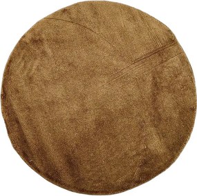 HU Kruhový zlatý koberec Plush Deluxe Rozměr: 60x60 cm