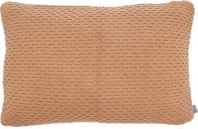 Dekorativní polštář Wave Knit 40 x 60 cm karamelový