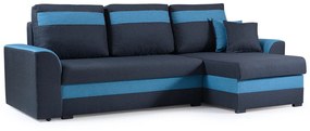 Rohová sedačka Maxtom (tmavě modrá + modrá) (P). 630013