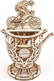 Ugears 3D dřevěné mechanické puzzle – Samohybný cyklista (189 dílků)