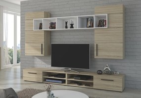 Moderní obývací stěna Brela, sonoma