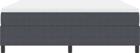 Postel s boxspringem Tmavě šedá a bílá 180 x 200 cm 3337478