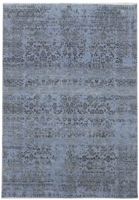 Diamond Carpets koberce Ručně vázaný kusový koberec Diamond DC-JK 1 Jeans blue/black ROZMĚR: 245x305