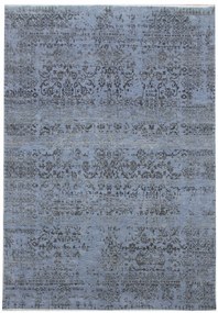 Diamond Carpets koberce Ručně vázaný kusový koberec Diamond DC-JK 1 Jeans blue/black ROZMĚR: 275x365