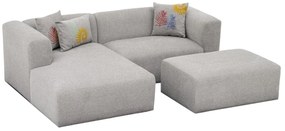 Hanah Home Rohová pohovka LINDEN MINI levá světle šedá
