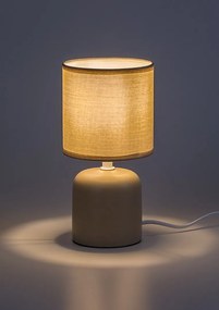 Rabalux Béžová stolní lampa Daphni pro žárovku E14 74053