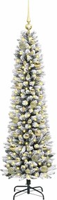 Umělý vánoční stromeček Bílá 150 cm PVC, kov a plast 3396097