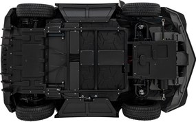 Ramiz Elektrické auto Lamborghini Aventador SV pro 2 děti Šedé + Bezkartáčový motor + Nafukovací kola + LED audio