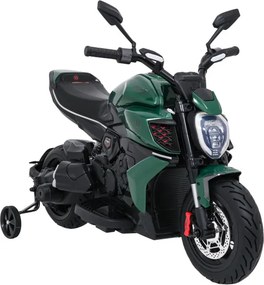 Elektrická motorka Ducati Diavel x Bentley zelená