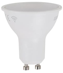 Sada 5 chytrých stmívatelných LED žárovek GU10 50 mm opál 7W 630 lm 4000K