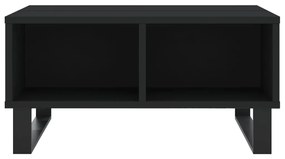 Konferenční stolek černý 60 x 60 x 30 cm kompozitní dřevo - Default Title